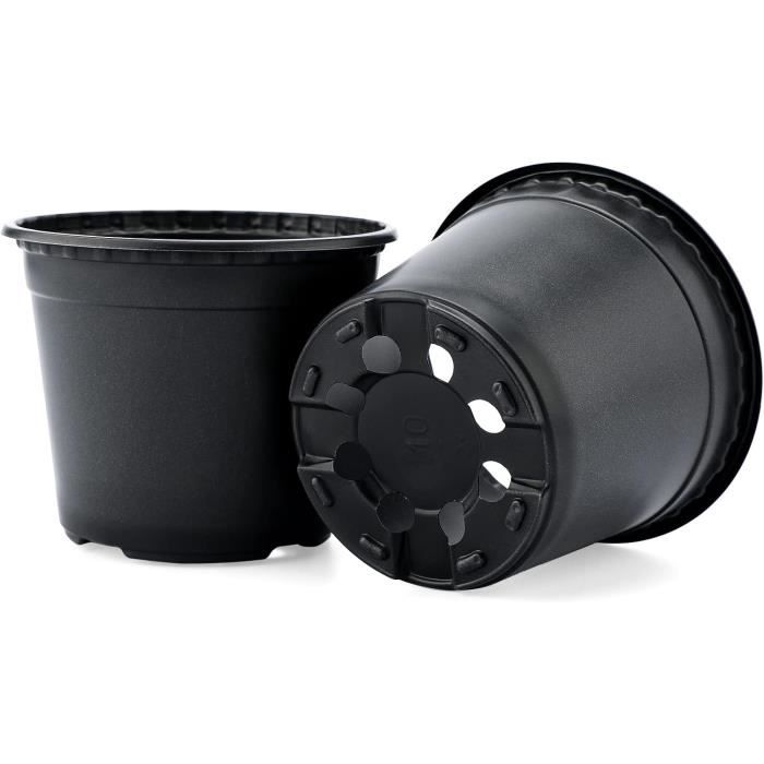 KINGLAKE 100 Pièces 10CM Pots de Fleurs,Pot pour Semis Exterieur,Pot ...