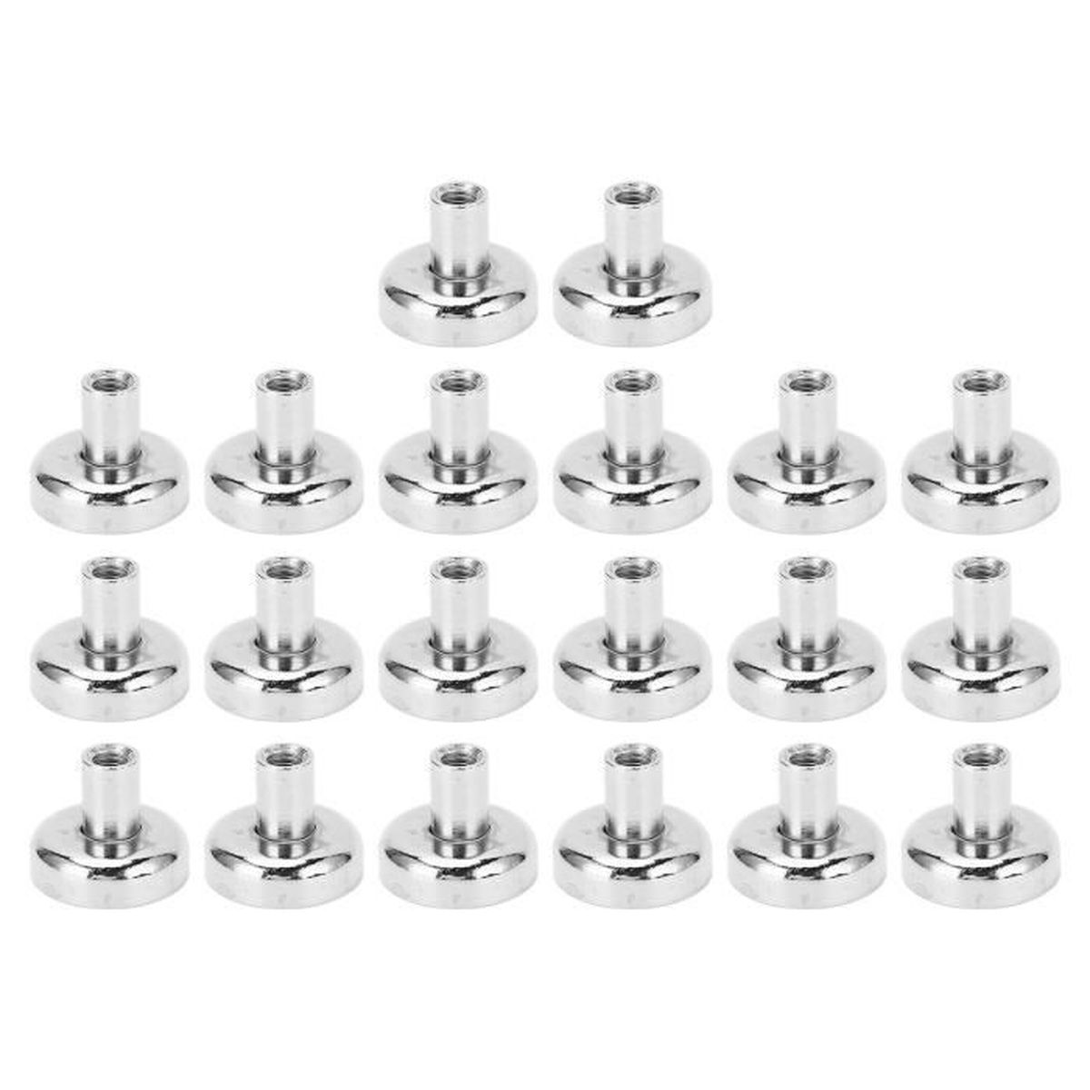 CET-Pot Aimant Lot de 20 aimants en pot avec tige 3 couches de ...