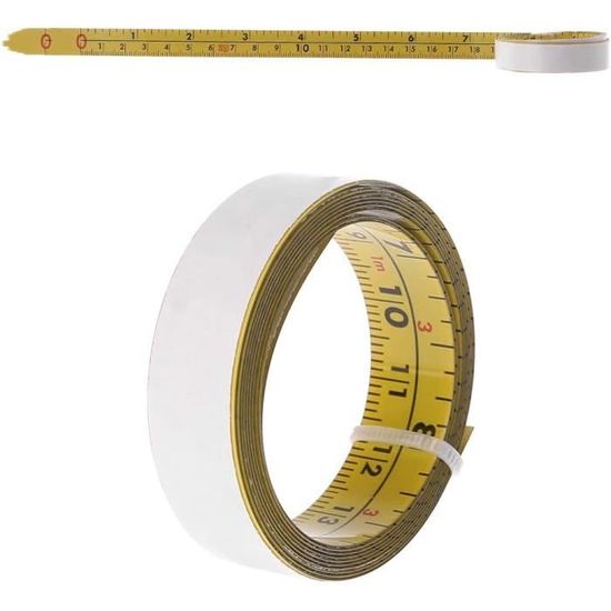 Pouce Et Mètre Métrique Auto-Adhésif Ruban À Mesurer En Acier Scie À ...