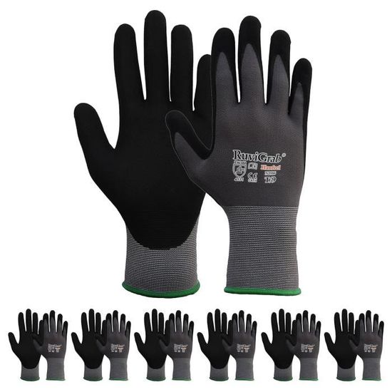 Gant De Travail Respirant Nitrilomicro | Gants Anti-Graisse | Gants De ...