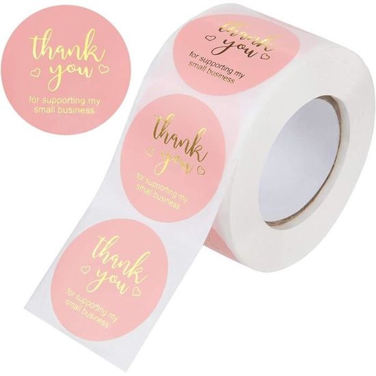 Thank You Sticker,Merci Stickers Autocollants,500pcs 1.5inch Merci ...