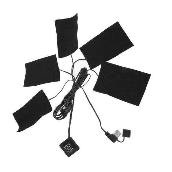 Chauffage électrique en tissu USB USB vêtements électriques cinq ...