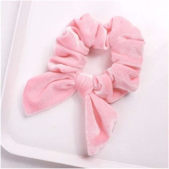 Mode for Dames Doux nœud en Velours Streamer Chouchou Cheveux Corde Tie ...