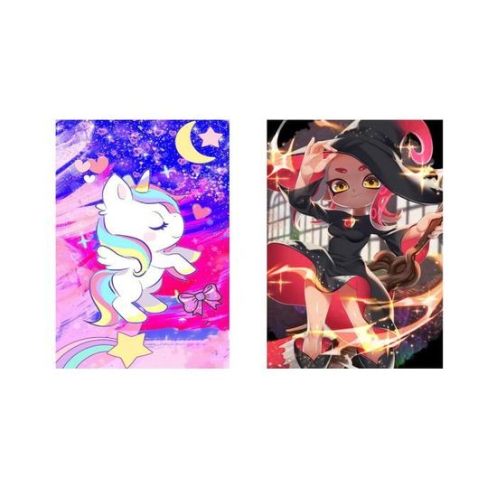 2 Pack 5D Diamond Painting Complet Broderie par Numéros, Licorne ...