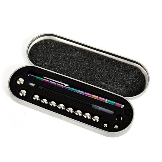 STYLO,Rainbow MetalBox Set--Stylo magnétique en métal créatif ...