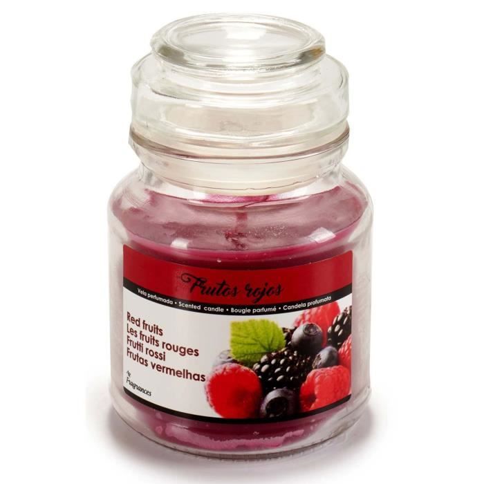 Bougie Fruits Rouges en pot de verre 10x7 - Cdiscount Maison