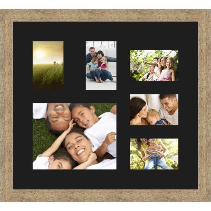 Cadres Photos Noir 2 Photo(S) 10X15 And 3 Photo(S) 15X10 And 1 Photo(S ...