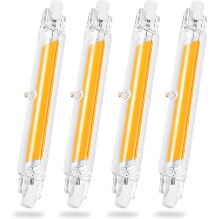 Ampoule LED R7S 10W 78mm - Blanc Naturel - Tube LED - Intensité ...