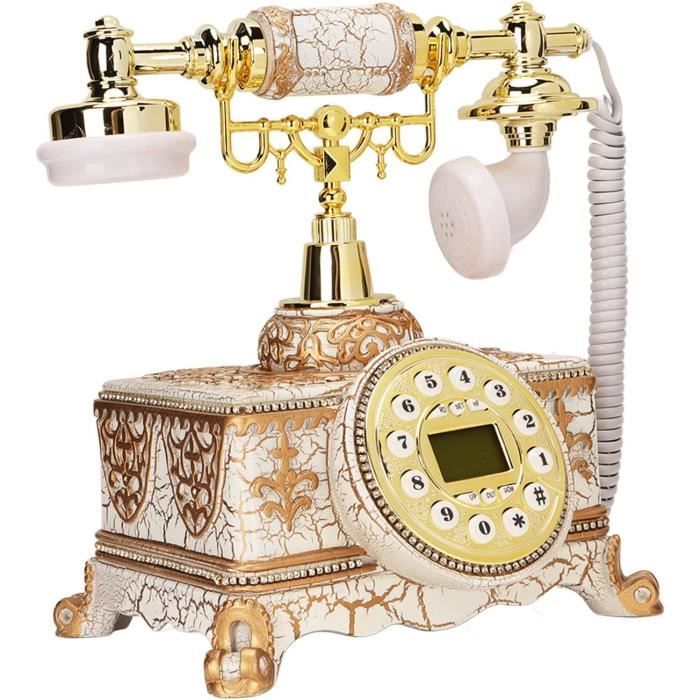 Rétro Vintage Antique Téléphone Téléphone Fixe à L'ancienne Téléphone à ...