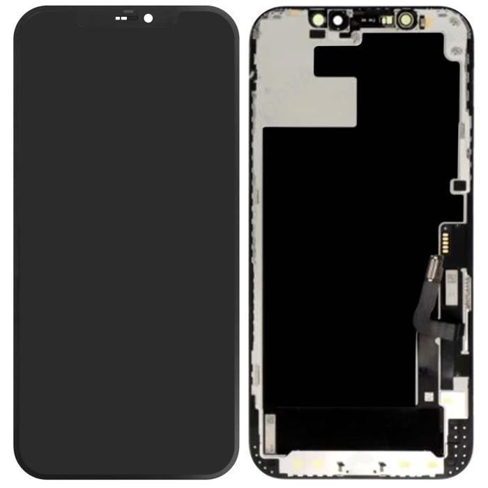 Écran LCD - Compatible - iPhone 12 et 12 Pro - Vitre Tactile - Noir ...