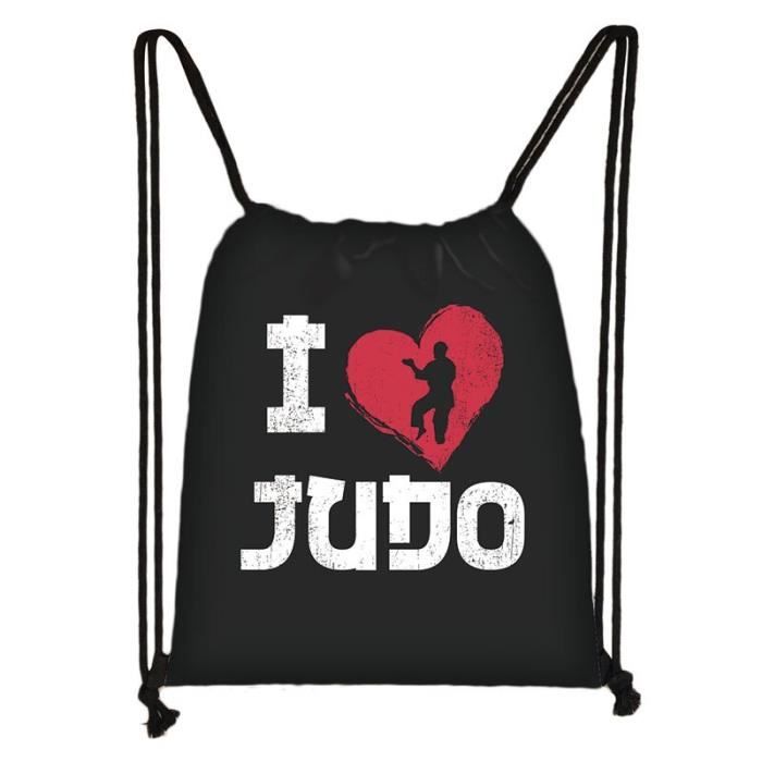 Sac à dos Taekwondo - I Love Judo pour hommes et filles - Noir - Enfant ...