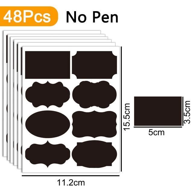 Gommettes - Non spécifié - 48pcs - Autocollant effaçable - Étiquette de ...