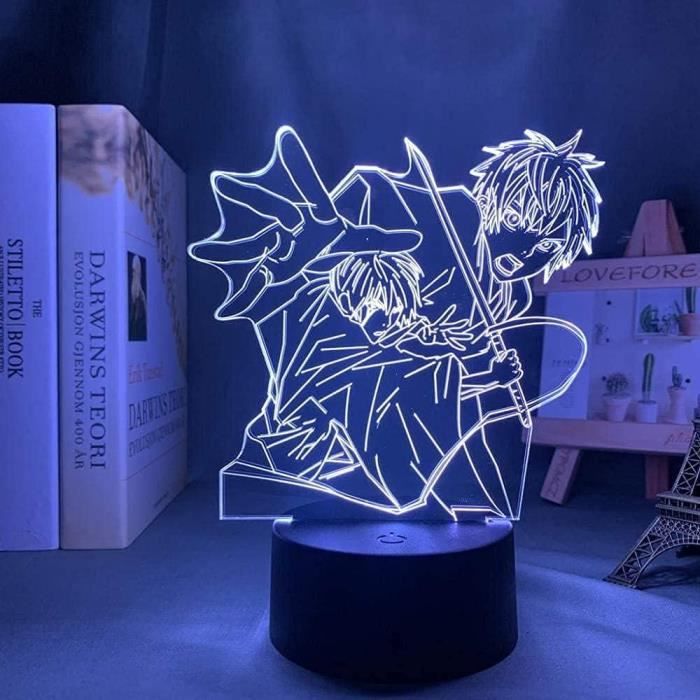 Lampe De Nuit 3D Anime Illusion Lampe 3D Led Lumière Anime Noragami ...