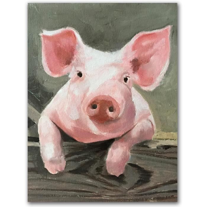 Poster Mural Cochon 40,6 X 30,5 Cm (A3)[n1287] - Cdiscount Maison