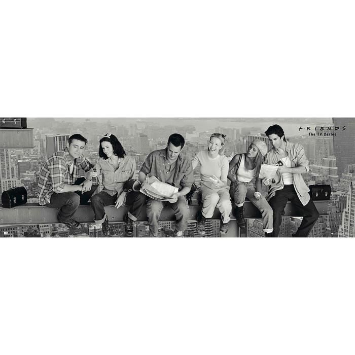 Poster horizontal Friends Lunch On A Skyscraper - Cdiscount Maison