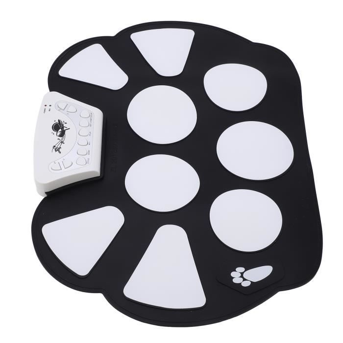 Dioche Pad d'entraînement de batterie pour enfants Roll Up Drum Kit 9 ...