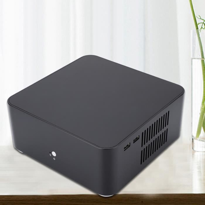 Duokon Mini ITX Mini boîtier d'ordinateur ITX boîtier en alliage d ...