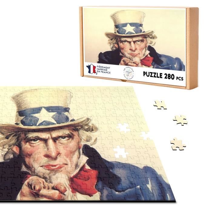Puzzle Classique 280 pièces Uncle Sam US Army Etats Unis Guerre du ...