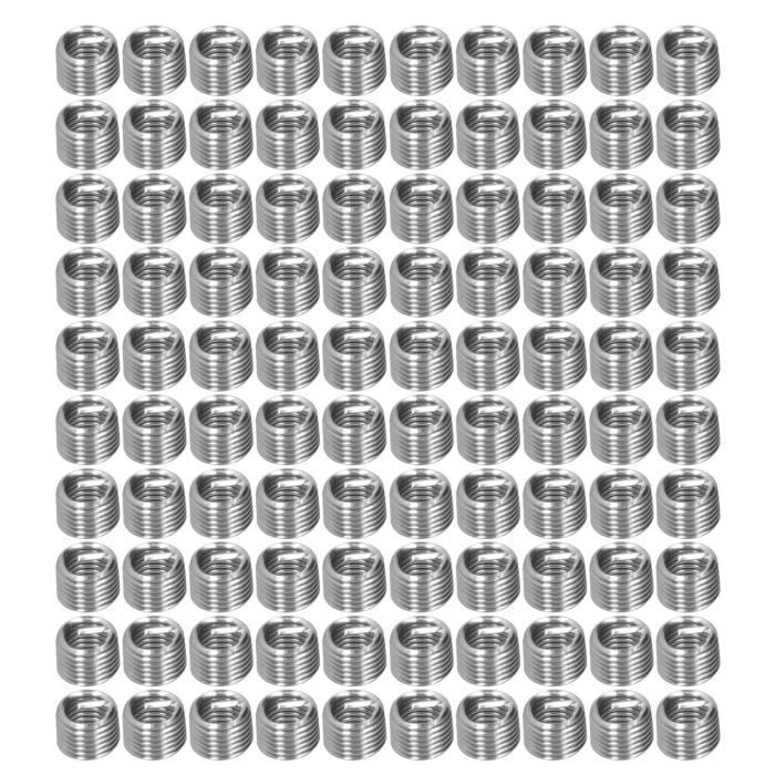 JIM-7694954152972-100Pcs Filetage Inserts Mle Femelle crou Réducteur Outil de Réparation en ...