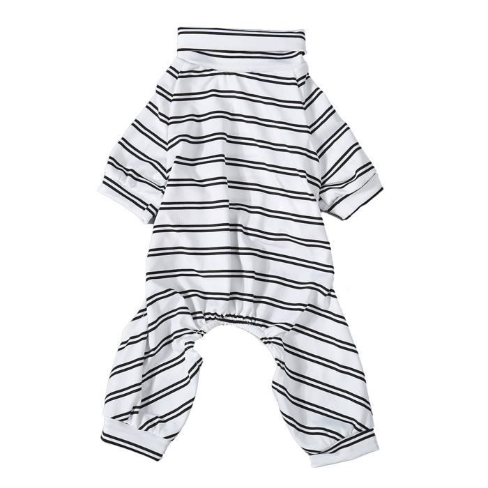 LAT Pyjama rayé pour chien Pyjama pour chien rayé à la mode été mignon ...