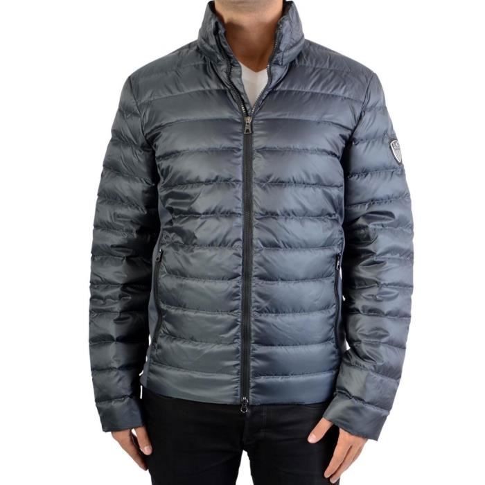 Doudoune EA7 Emporio Armani - Gris - Homme - 100% polyester - Fermeture ...