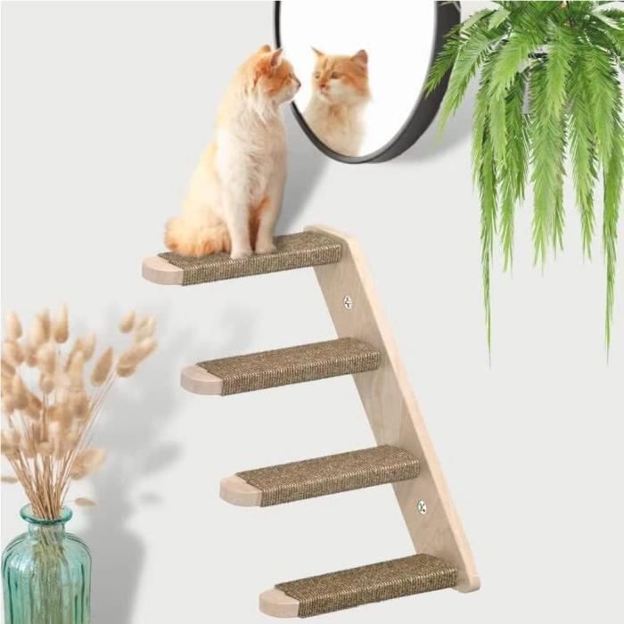 Escalier Pour Chat Mural Arbre A Chat Mural Marches D'Escalade Chat En ...