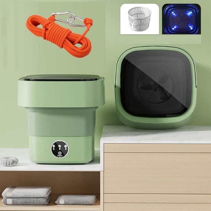 Machine À Laver Portable Avec Corde À Linge, Mini Laveuse Pliable Et ...