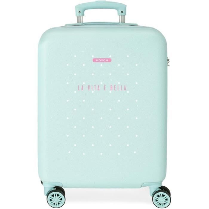 La Vita E Bella valise cabine bleue 38 x 55 x 20 cm fermeture ventrale ...