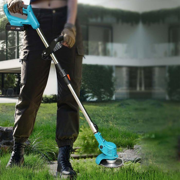 Coupe Bordures sans Fil 21V, DéBroussailleuse à Batterie Electrique avec Batterie 1300mAh et ...
