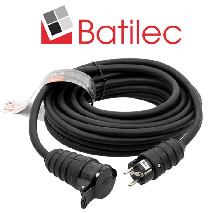 Rallonge électrique IP44 10mètres HO7RN-F 3G1.5mm² - Cdiscount Bricolage