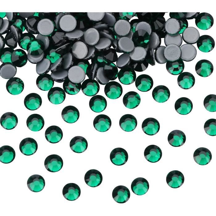 Jollin Hot Fix Perles à strass en verre à dos plat et fixation à chaud ...