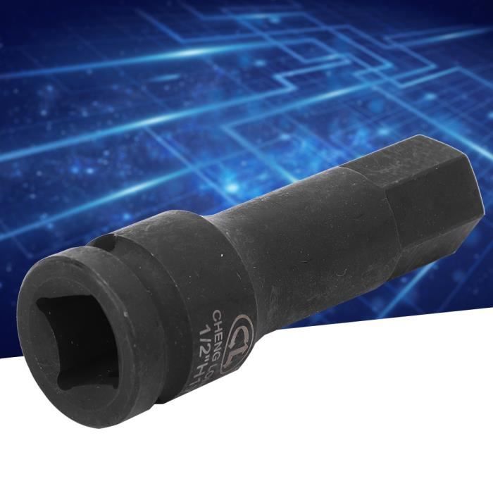 LAM-1/2 inch Hex Bit Socket Thickened Air Impact Wrench Adapter Bit(H17 ...