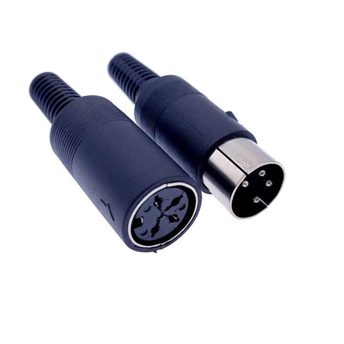 (4P|Insert femelle)Connecteur de prise DIN mâle/femelle 3/4/5/6/7/8 ...