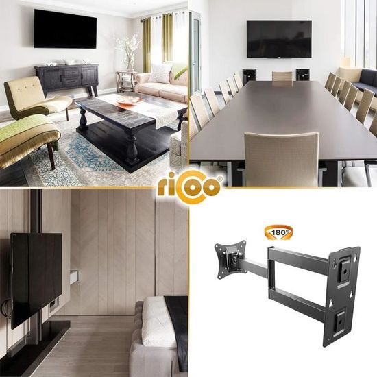 Support Mural écran PC Orientable Inc ble Universel 17-33" (43-84cm ...