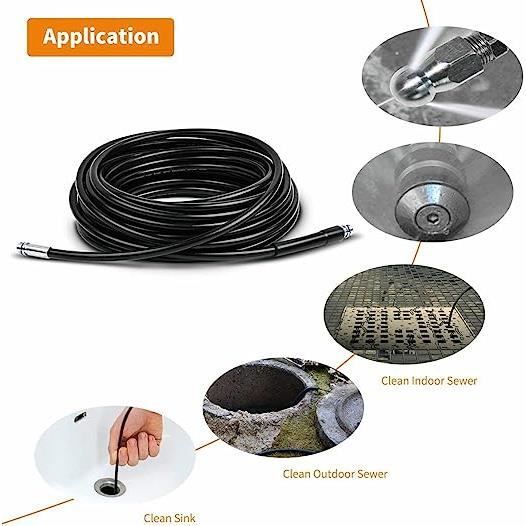 Tuyau Déboucheur Canalisation - AMOUNE - 10m - Flexible et Résistant ...
