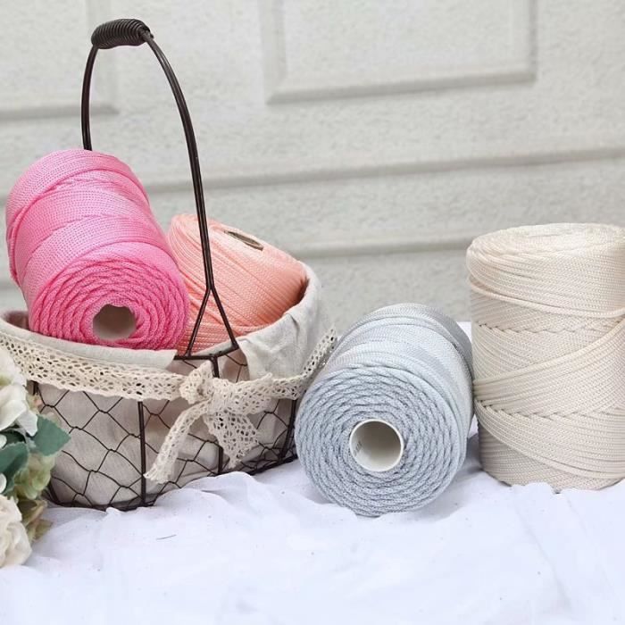 Fil de Crochet - HAOPYOU - 200m - 3mm - 100% Coton - Gris Medium 25 25 ...