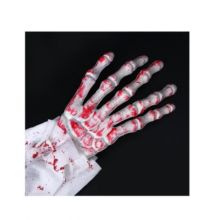 Décoration d'Halloween Scary Scary Bloody Simulation Bras de latex Hand ...