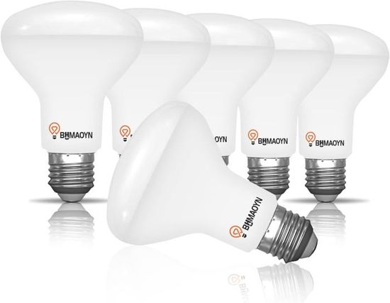 LED-Réflecteur R80 E27 Ampoule 12W Blanc Chaud 3000K Spot Halogène De ...