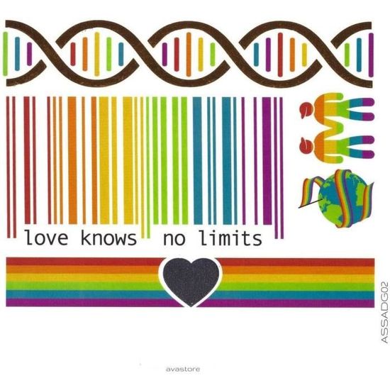 Tatouage Temporaire Homme Femme Code Barre Scan Tattoo Rainbow Arc en ...