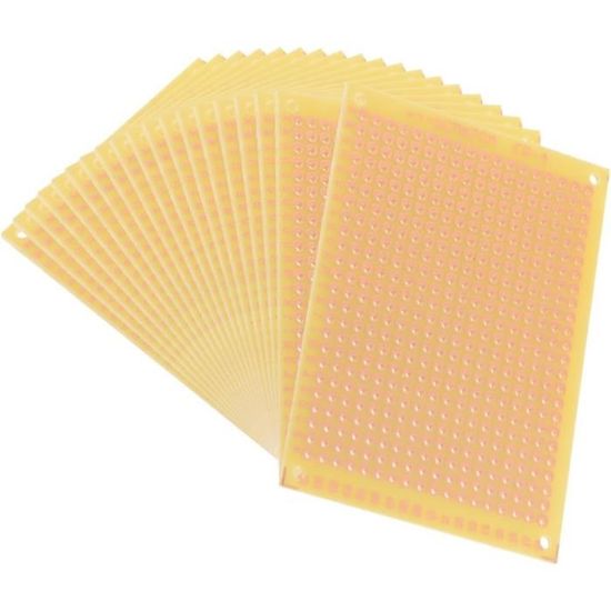 20Pcs Carte De Prototypage Pcb Prototype Plaque Circuit Imprimé 50X70Mm ...