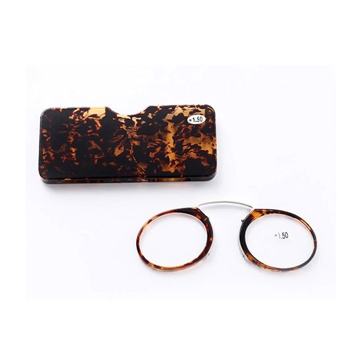 Mini lunettes de lecture rondes pour hommes et femmes,lecteur à clip ...