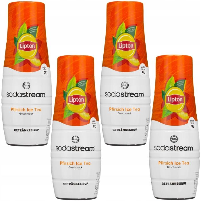 Sirop à la pêche - SodaStream - Lipton Ice Tea - 4x440ml - Boisson ...