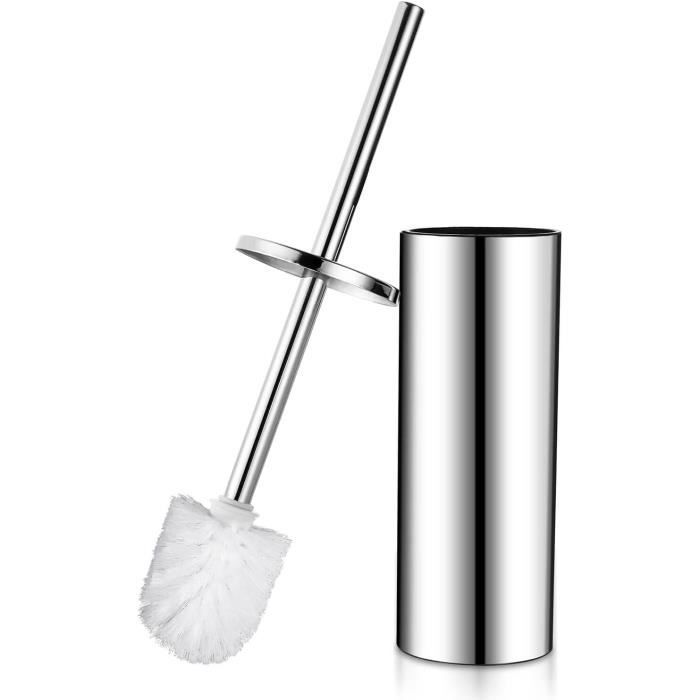 Brosse Toilette Balai Wc Et Support Sur Pied Acier Inoxydable Avec Une Tête De Remplacement ...