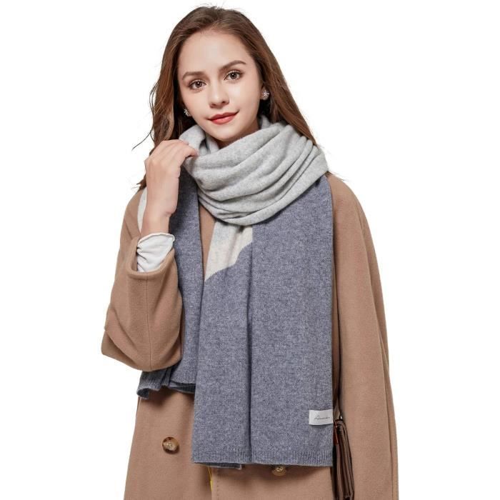 Écharpes Femme[n7098] 9518 Gris Foncé - Cdiscount Prêt-à-Porter