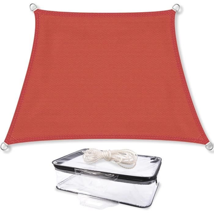 Voile d'ombrage Pare-Soleil Jardin Balcon Polyéthylène HDPE Respirant ...