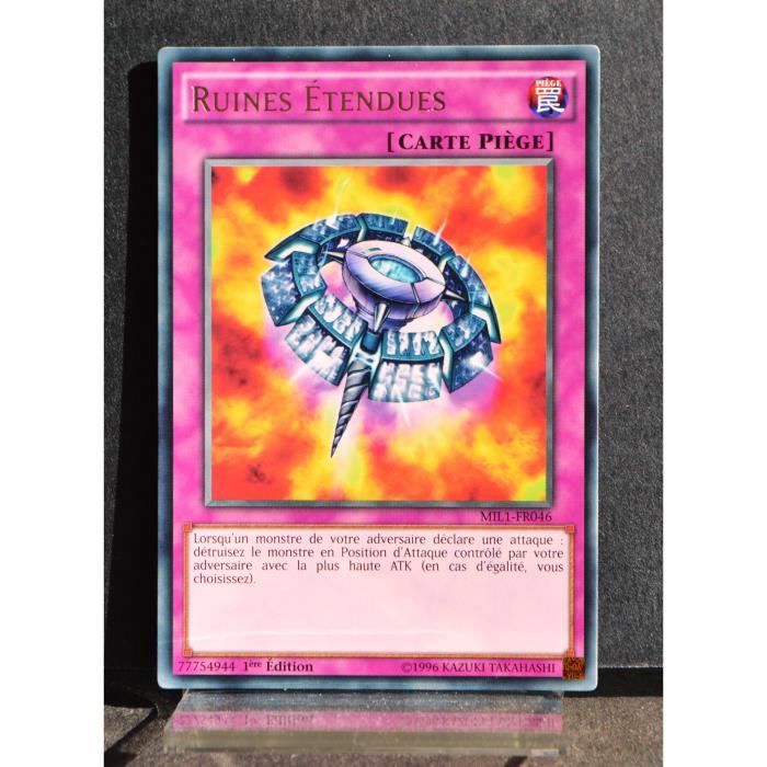 Carte YU-GI-OH MIL1-FR046 Ruines Etendues (Widespread Ruin) - Rare NEUF ...