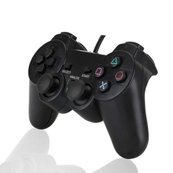 Manette De Jeu filaire pour Sony PS2 Manette pour plasystation 2 Double ...