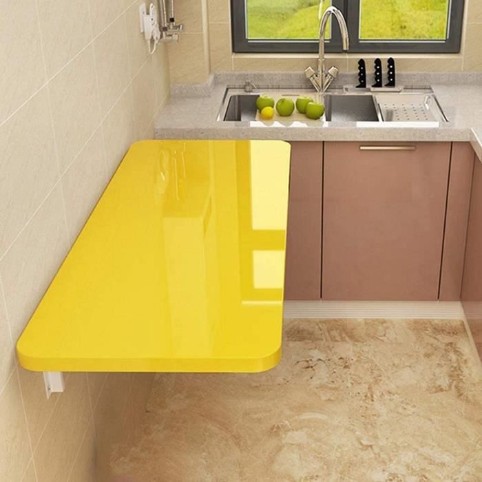 TABLE RABATTABLE EN Table Murale Tables de Salle agrave Manger en Bois ...