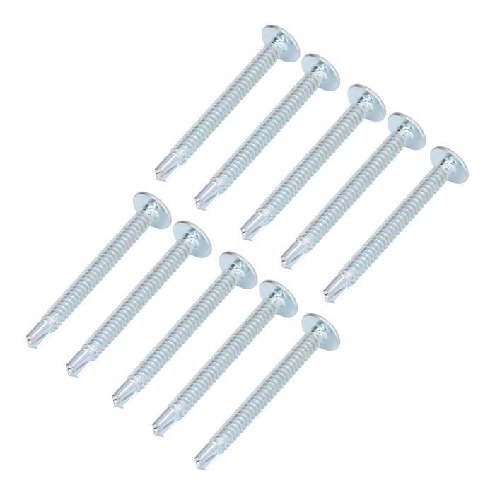 URB--Cikonielf Vis à tête cruciforme - 250 pcs vis à rondelle à tête ronde en acier au carbone ...