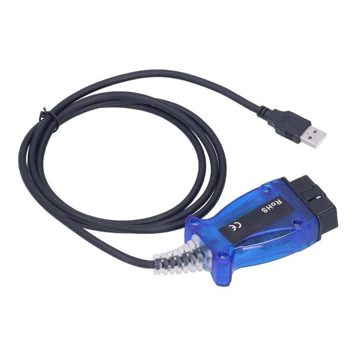 Dilwe outil de réinitialisation de voiture Adaptateur OBD OBD2 câble de diagnostic tableau de ...